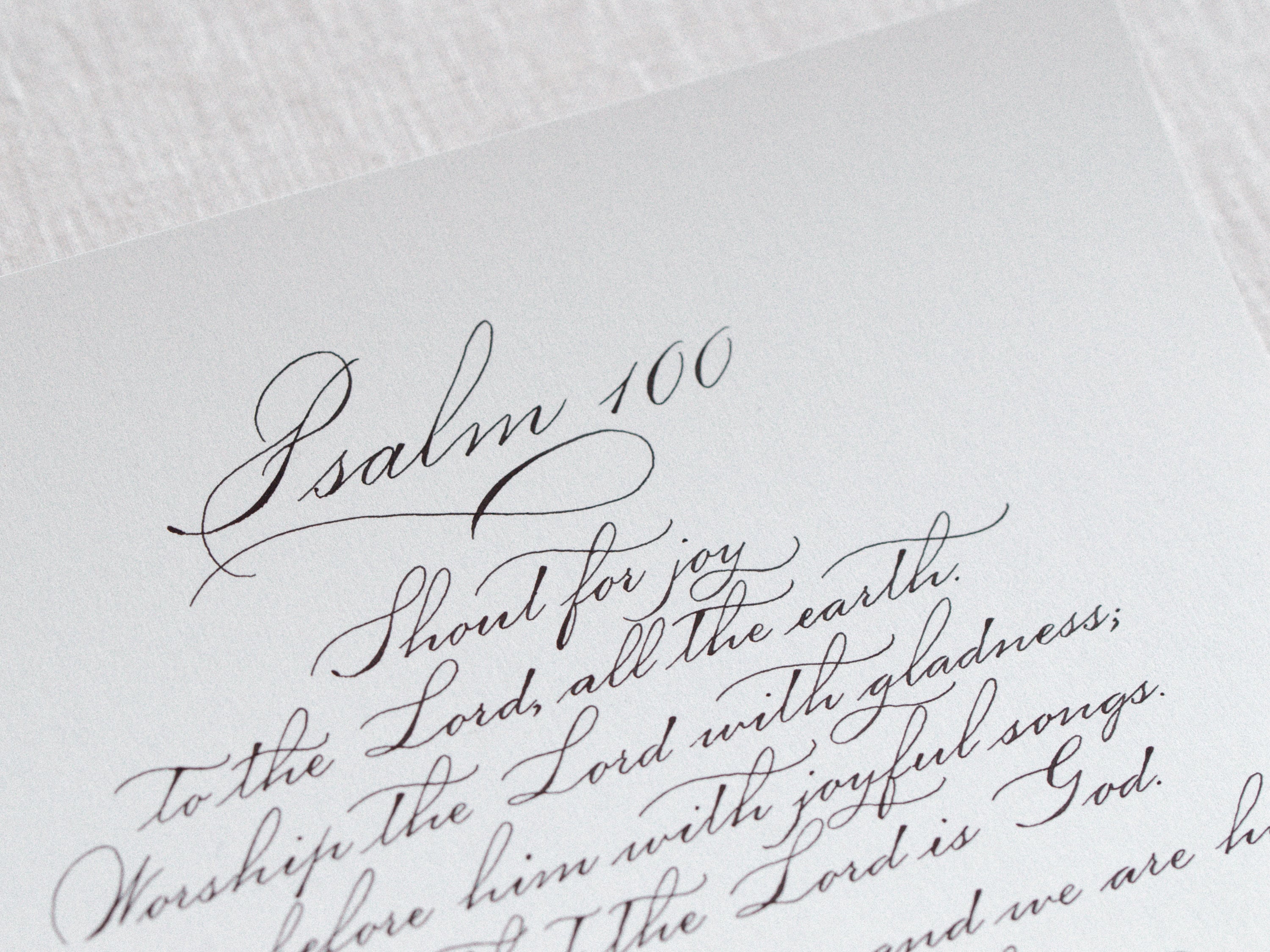 Psalm 100 Handwritten Bible Verse Wall Art Custom Christian - Etsy Canada