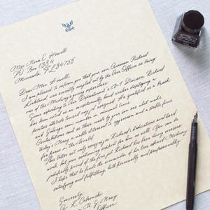 Handwritten Letter Calligraphy Letter Writing Service Wedding Love ...