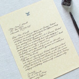Handwritten Letter Calligraphy Letter Writing Service Wedding Love ...