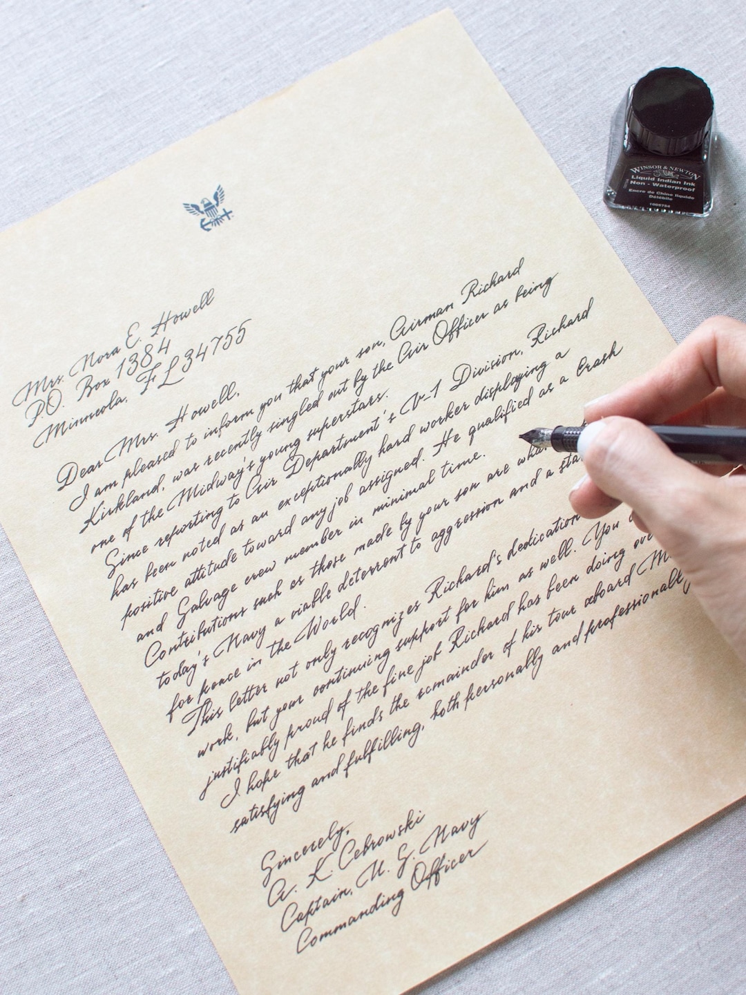 Handwritten Letter Calligraphy Letter Writing Service Wedding Love ...