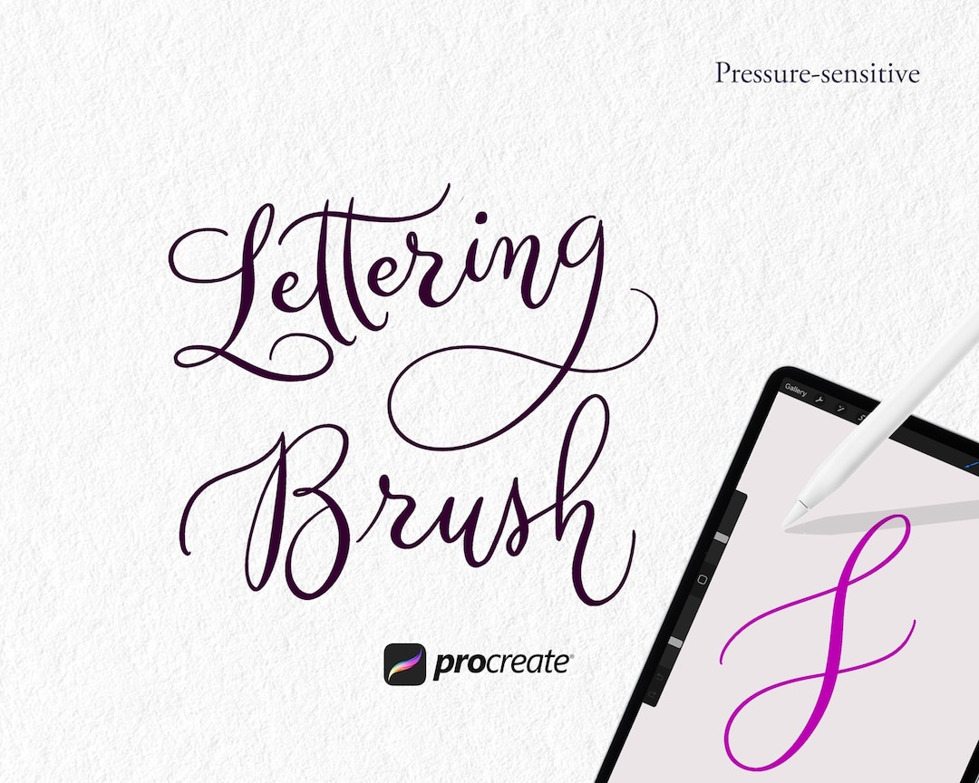 Procreate Lettering Brush Business Cursive Modern Script Procreate ...