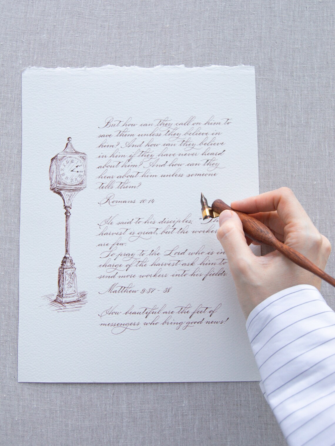 Custom Calligraphy Poster Handwritten Letter Personalized Calligraphy ...