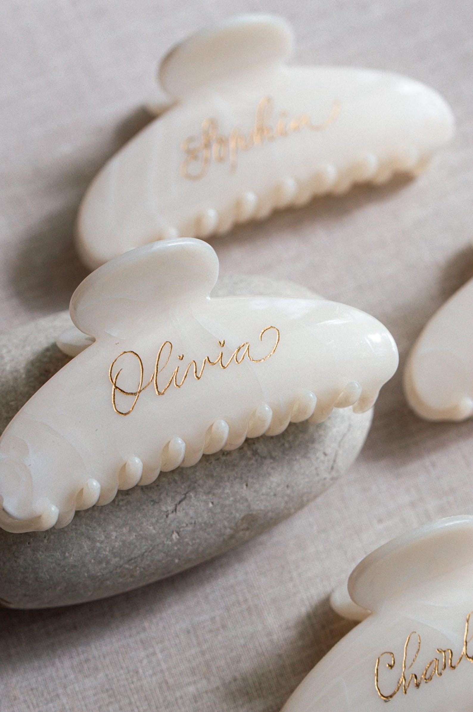 Custom Hair Clip Customized Hair Claw Bridesmaid Claw Clip Wedding Gift ...