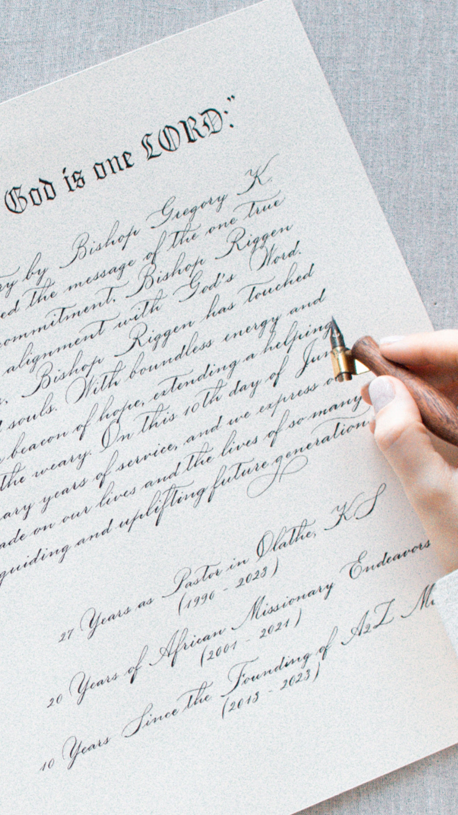 Custom Calligraphy Service Handwritten Historical Document Personal ...