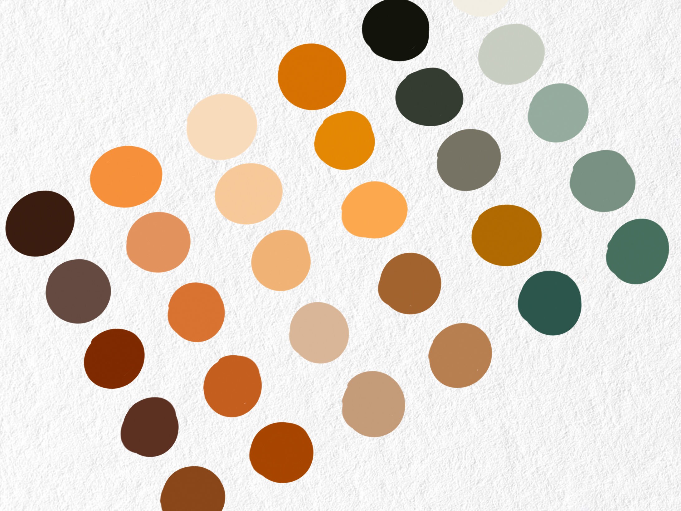 Procreate Color Palette Earthy Boho Color Scheme Branding Design ...