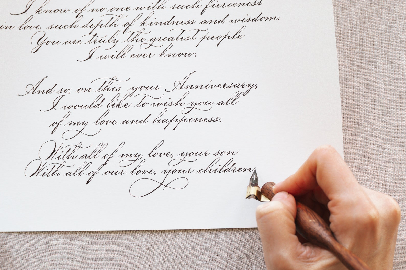 Calligraphy Custom Calligraphy Service Handwritten Letter Calligraphy ...