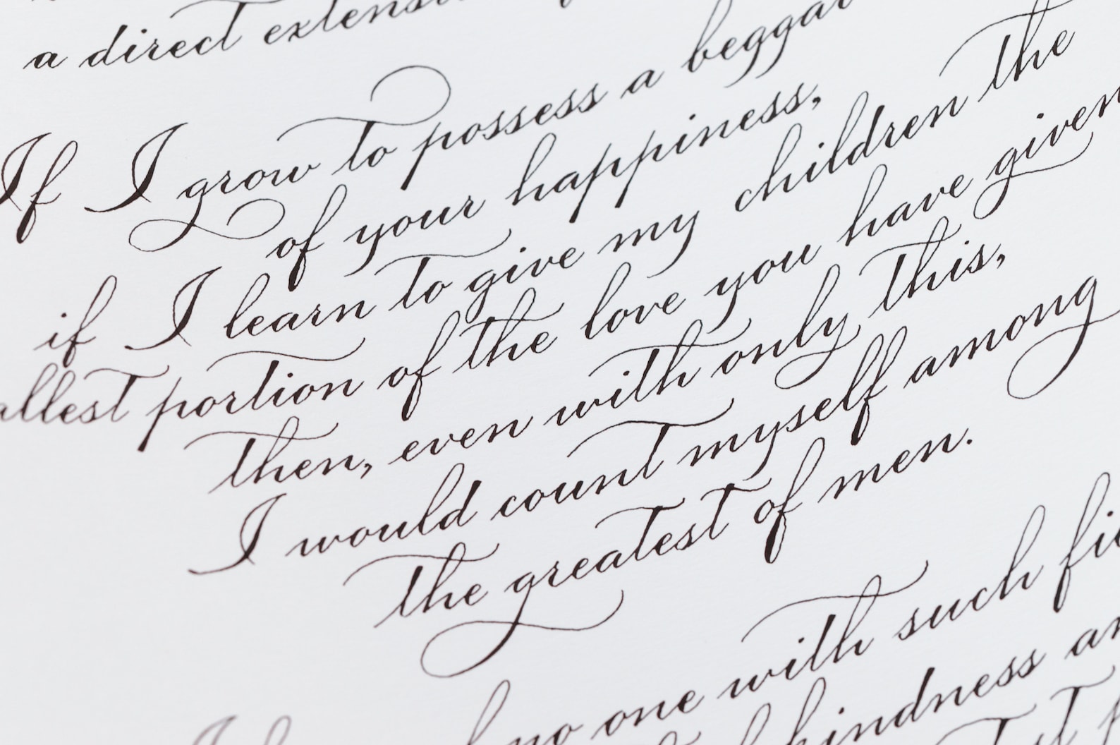 Calligraphy Custom Calligraphy Service Handwritten Letter - Etsy Canada