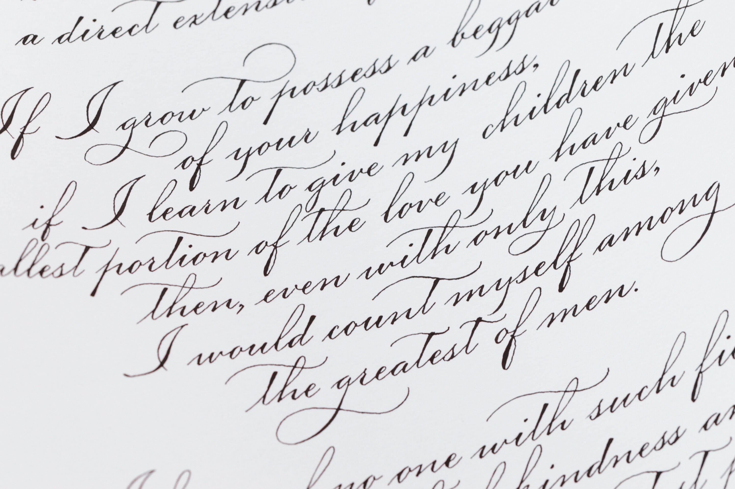 Calligraphy Custom Calligraphy Service Handwritten Letter - Etsy Canada