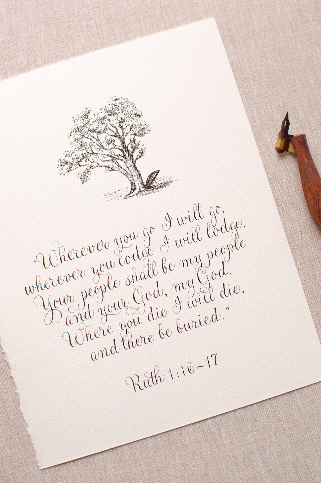 Custom Calligraphy Poem Print Calligraphy Custom Mother of the Bride ...