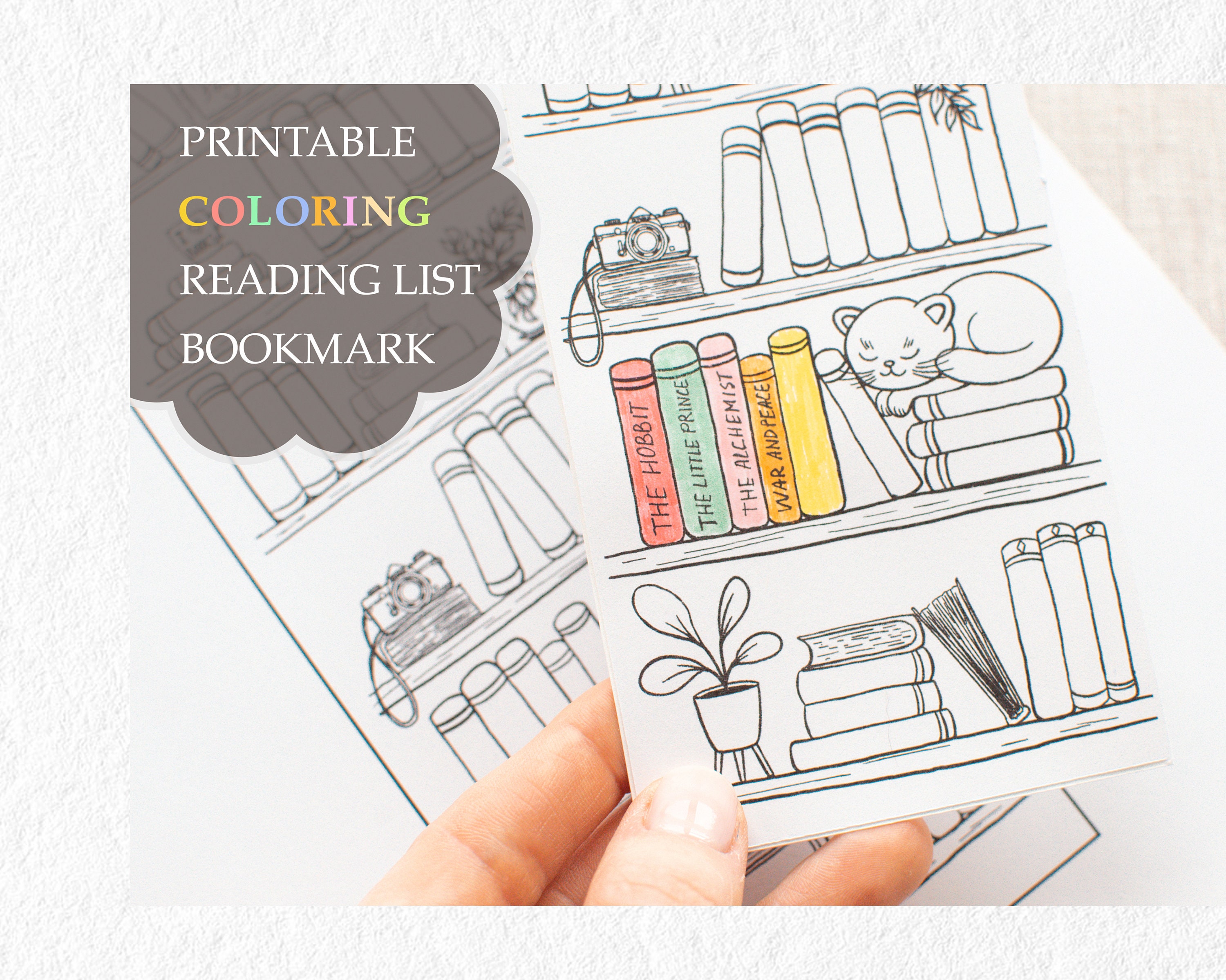 2024 Bookmark Tracker Reading List Tracking Bookmark Printable Book ...