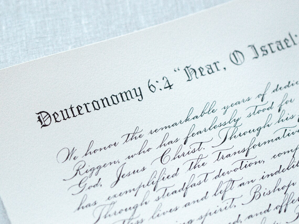 Custom Calligraphy Service Handwritten Historical Document Personal ...