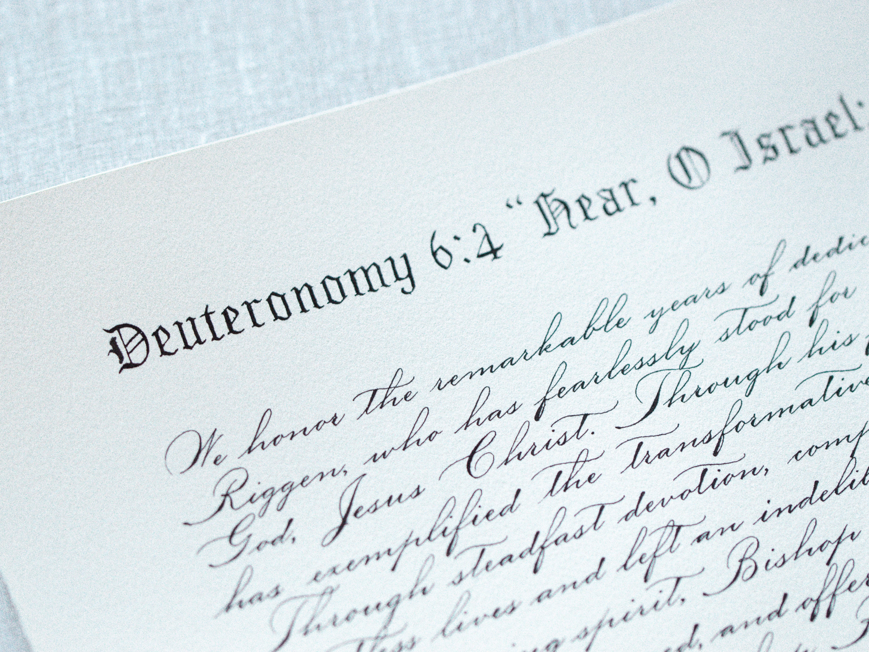 Custom Calligraphy Service Handwritten Historical Document Personal ...
