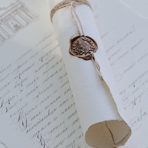 Custom Calligraphy Medieval Scroll Love Letter Handwritten Poem ...