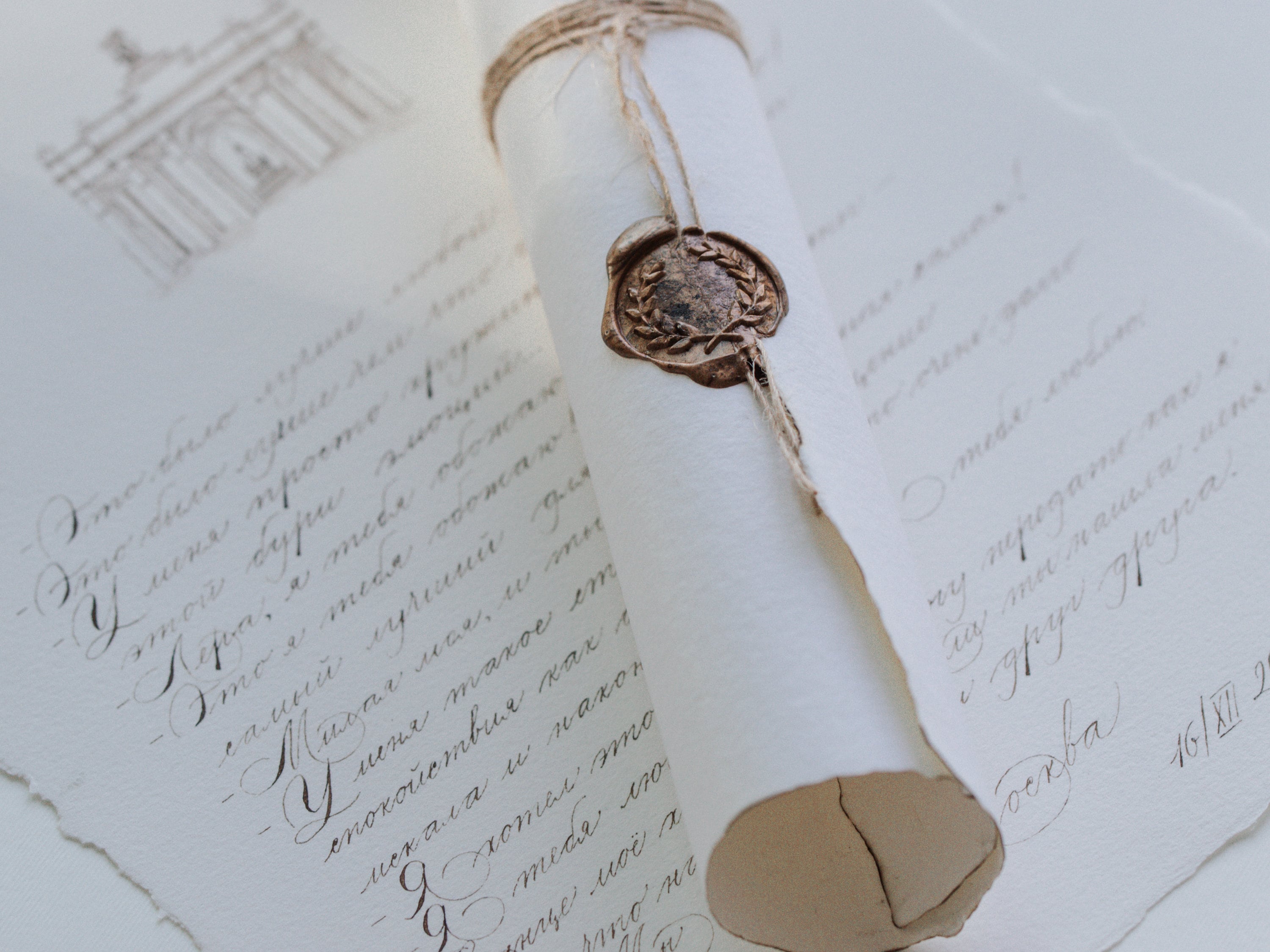 Medieval Scroll Love Letter Custom Calligraphy Handwritten Poem ...