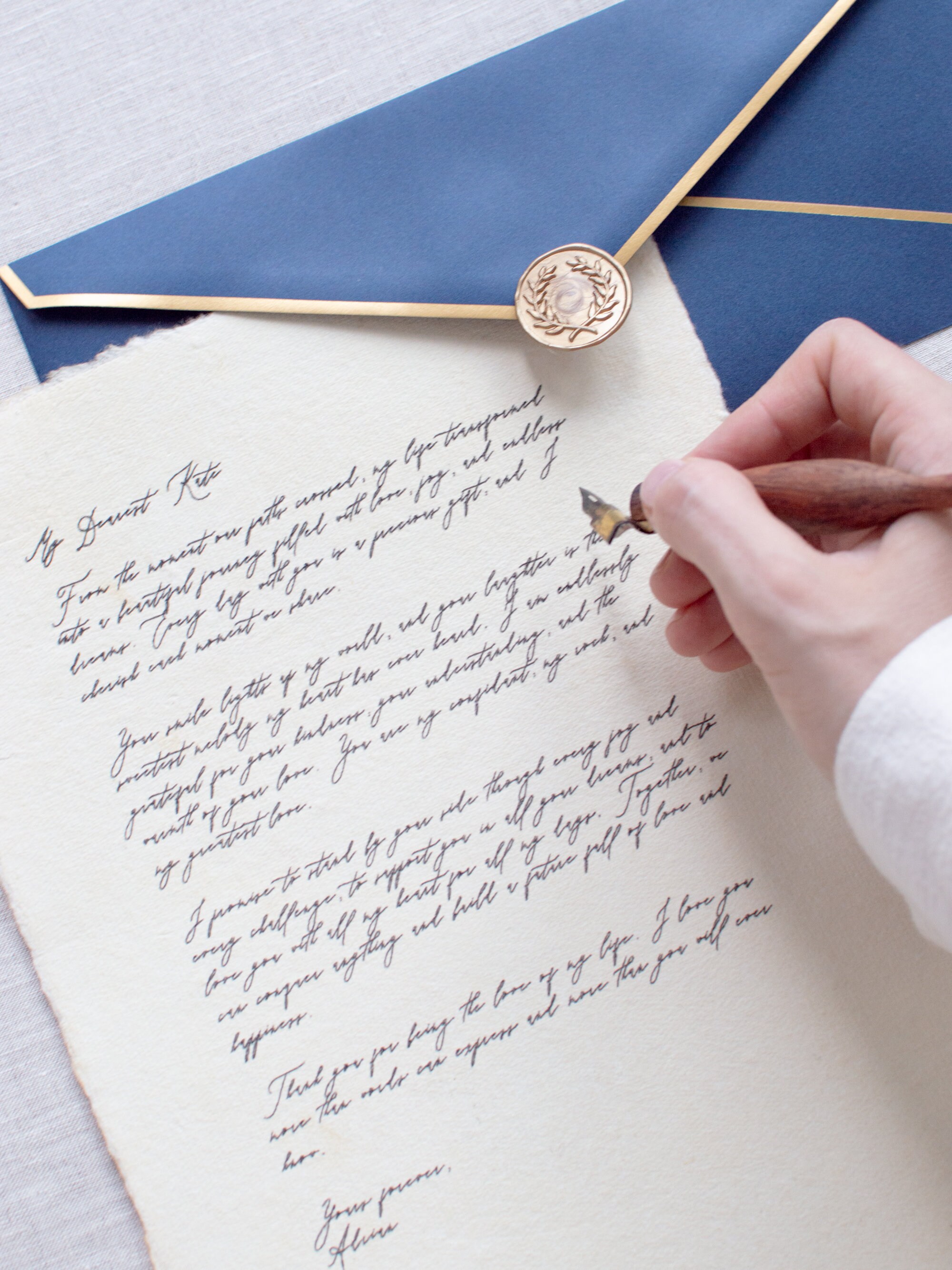 Handwritten Letter Writing Service Custom Calligraphy Service Wedding ...