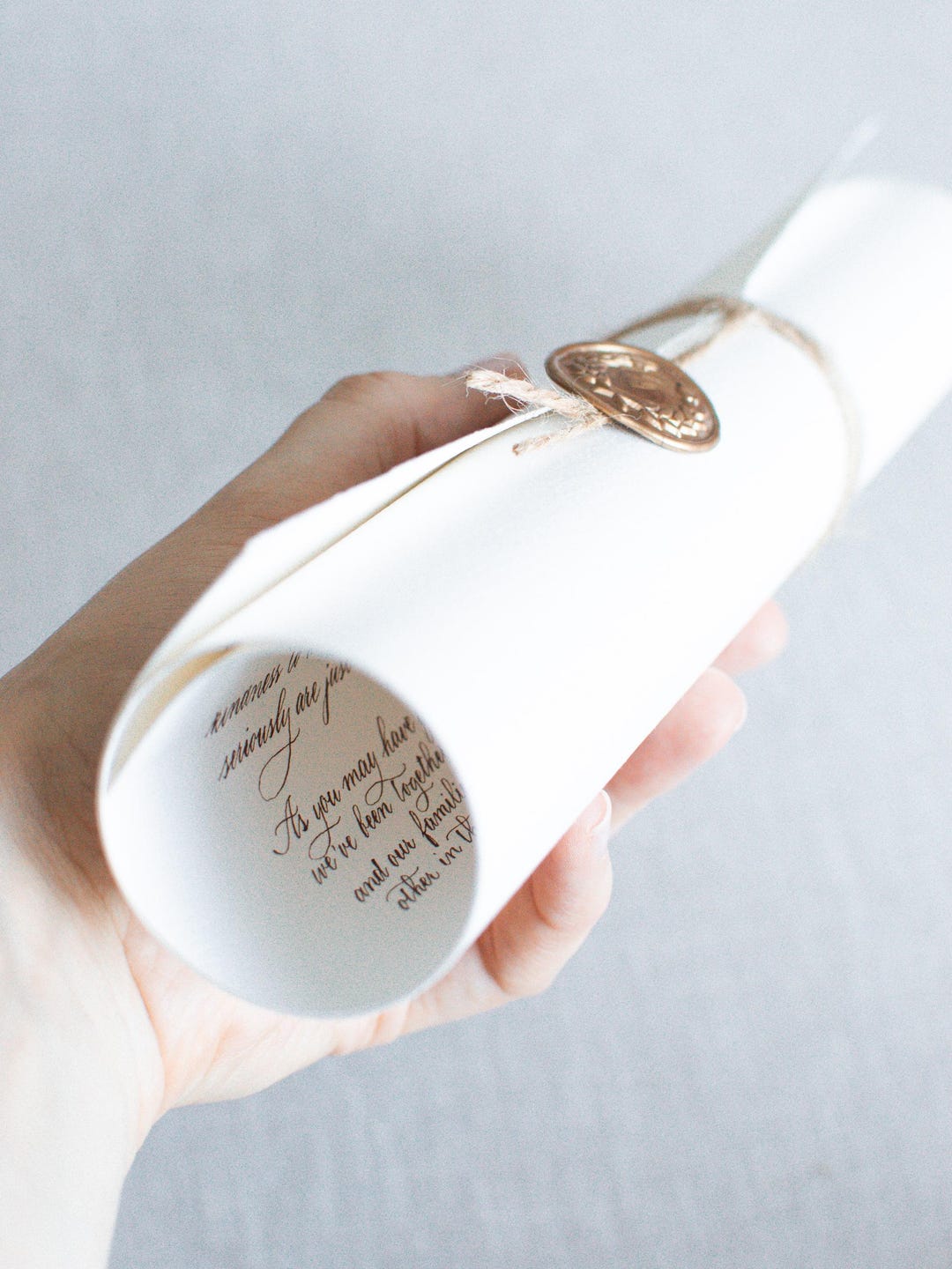 Calligraphy Paper Scroll Waxed Seal Master Scroll Invitation ...