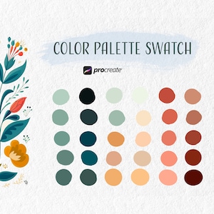 Procreate Gradient Swatch Procreate Color Palette Set Digital Art ...