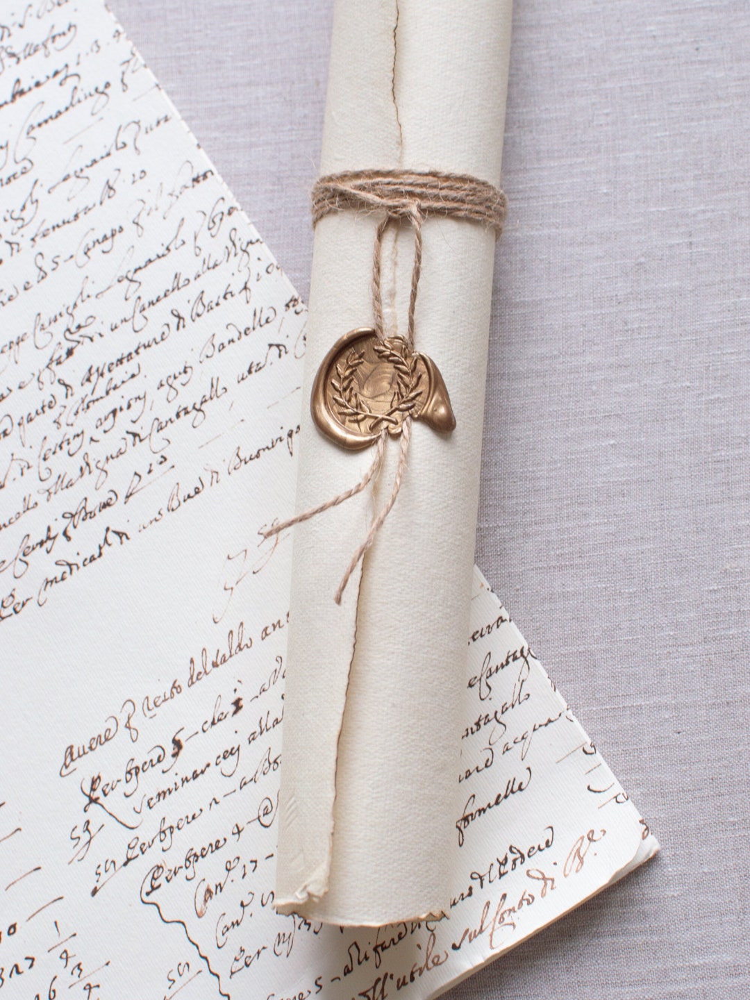 Candlewax Scroll Custom Letter Scroll Letter Medieval Scroll Love ...