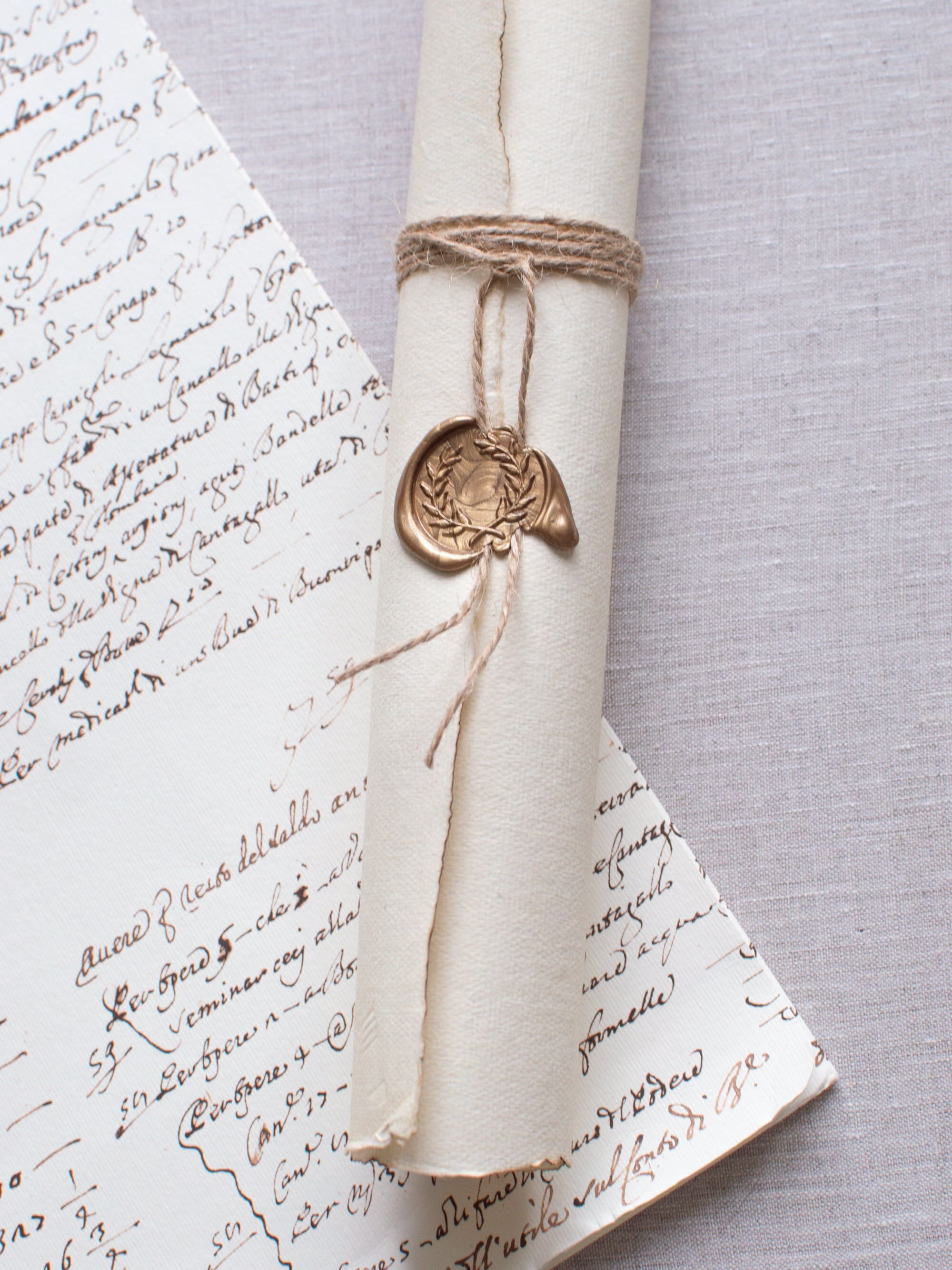 Candlewax Scroll Custom Letter Scroll Letter Medieval Scroll Love ...