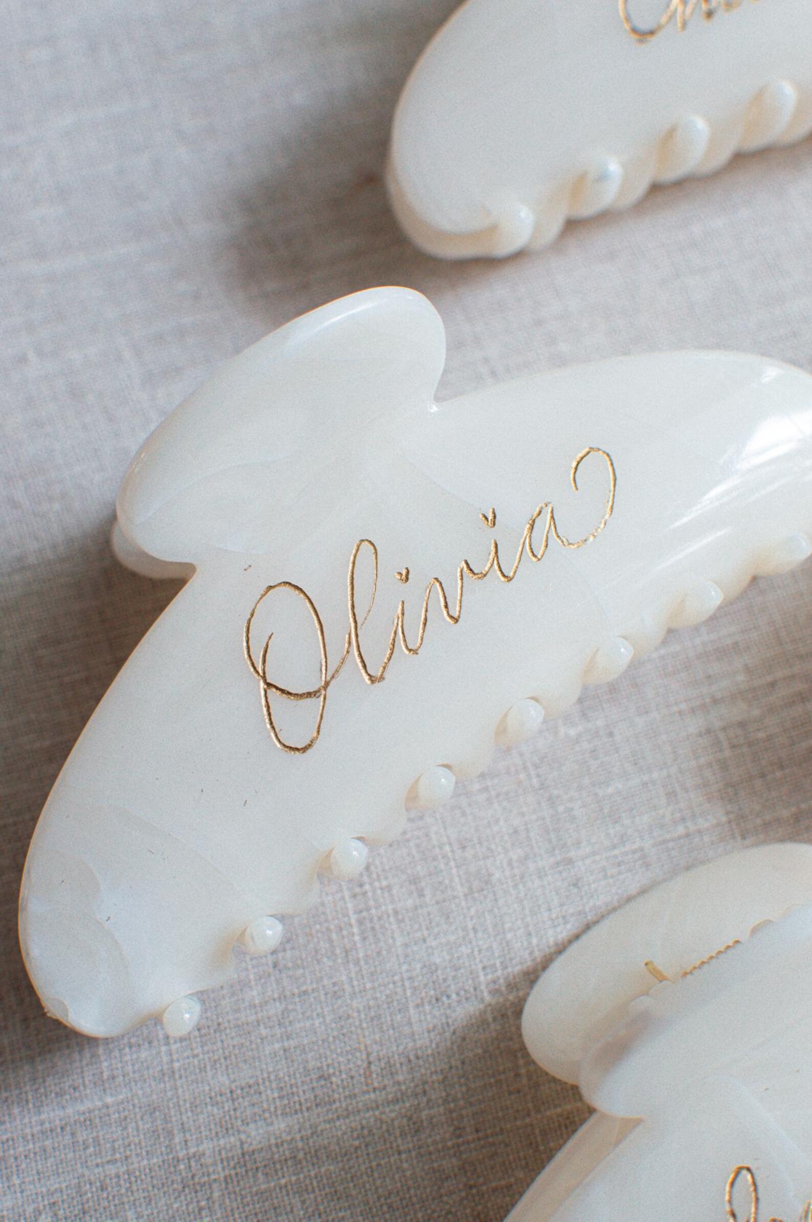 Custom Hair Clip Customized Hair Claw Bridesmaid Claw Clip Wedding Gift ...