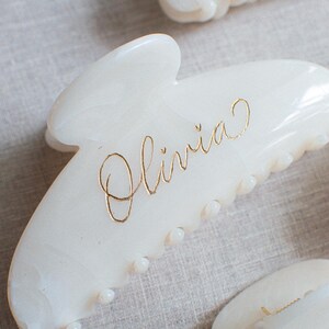 Custom Hair Clip Customized Hair Claw Bridesmaid Claw Clip Wedding Gift ...