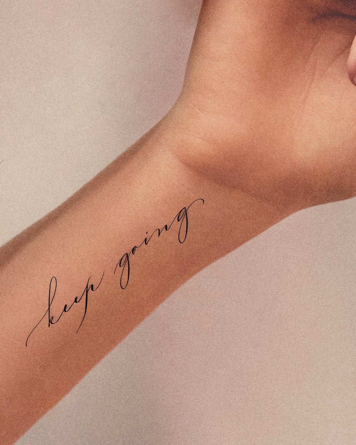 Custom Script Tattoo Design Calligraphy Script Forearm Name Tattoo ...