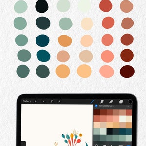 Procreate Gradient Swatch Procreate Color Palette Set Digital Art ...