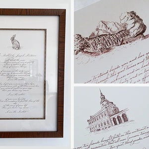 Custom Calligraphy Service Family Reminder Family Value House Motto ...