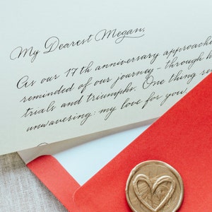 Calligraphy Letter Handwritten Letter Custom Calligraphy Service Love ...