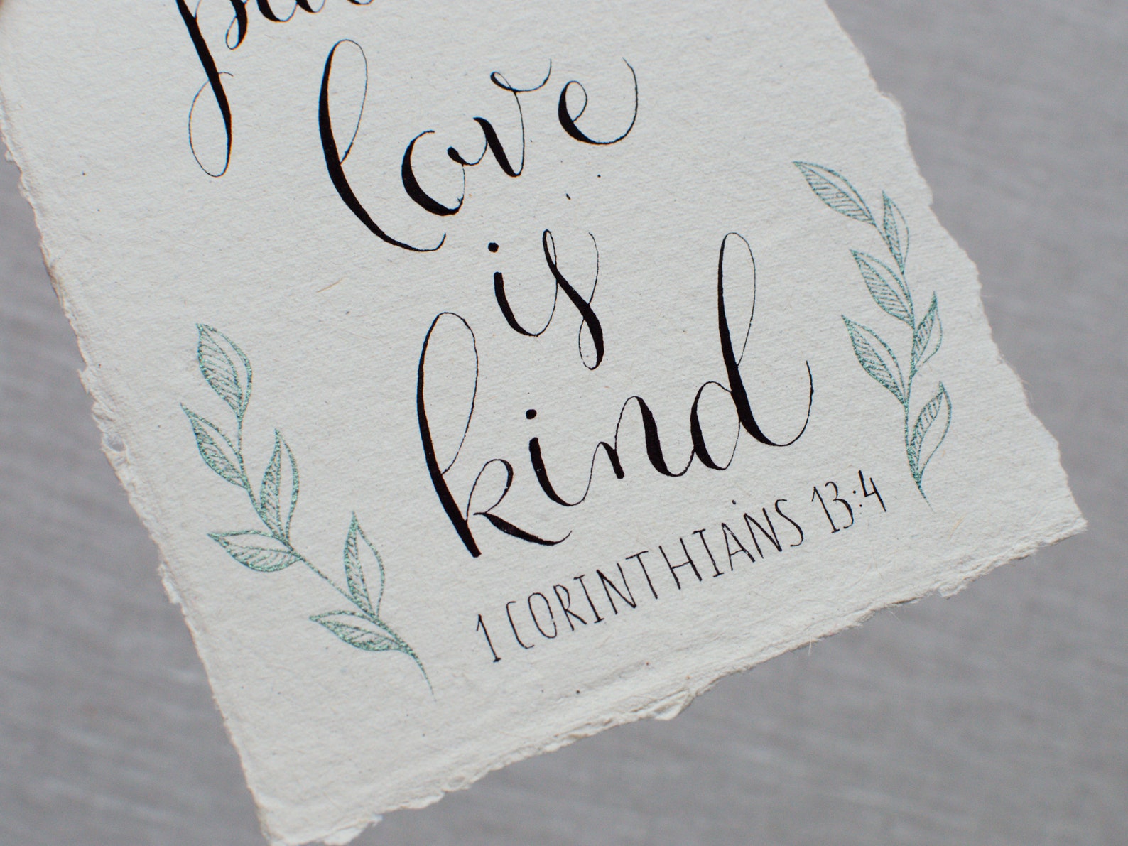 Custom Calligraphy Card Lettering Card Personalized - Etsy Canada