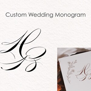 Custom Wedding Initial Logo Monogram Logo Jewellery Monogram Modern ...