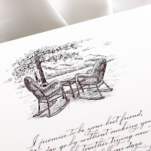 Custom Calligraphy Poster Handwritten Calligraphy Service Wedding Vow ...