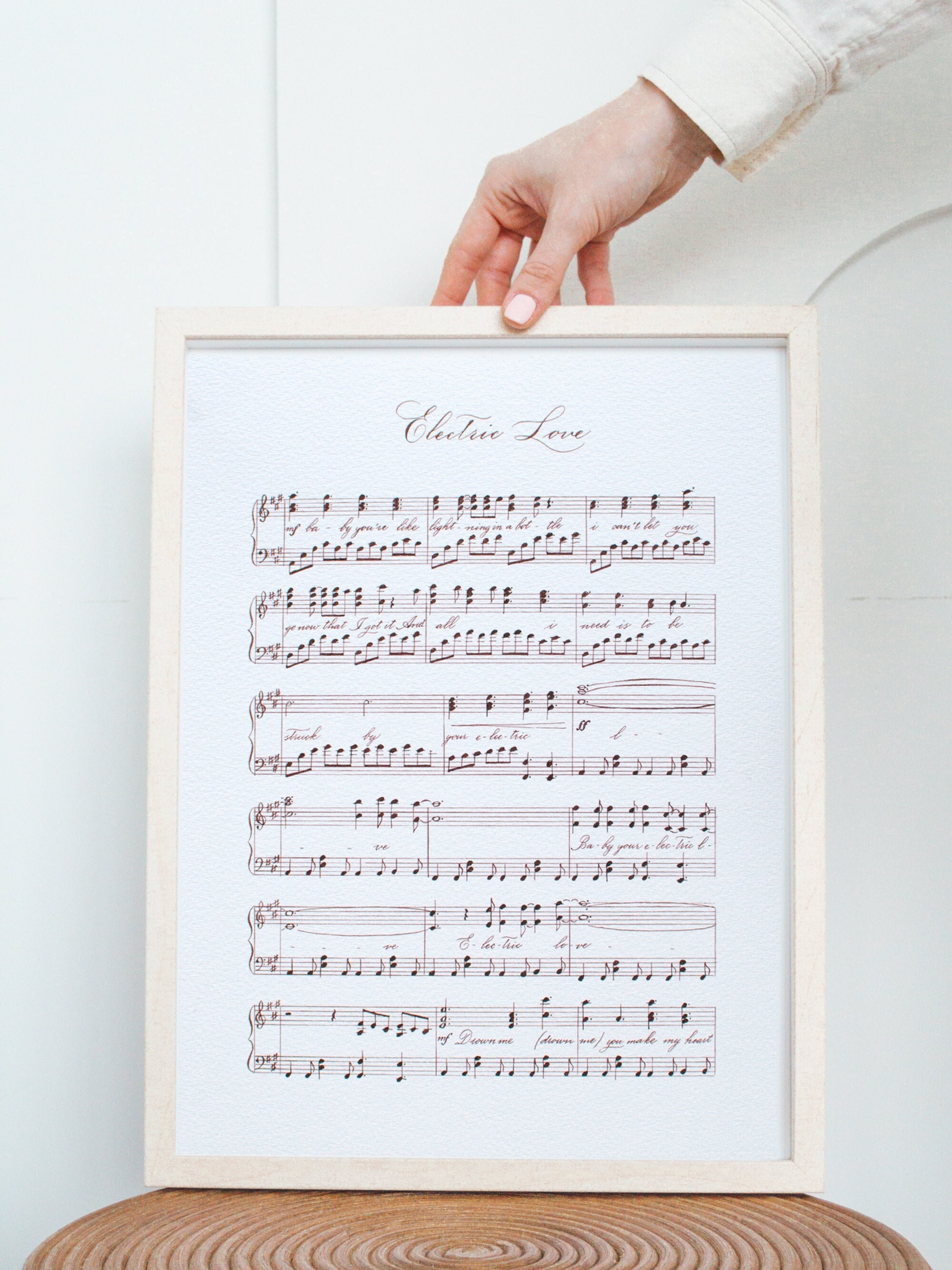 Handwritten Music Sheet Custom Music Sheet Paper Personalized Song ...