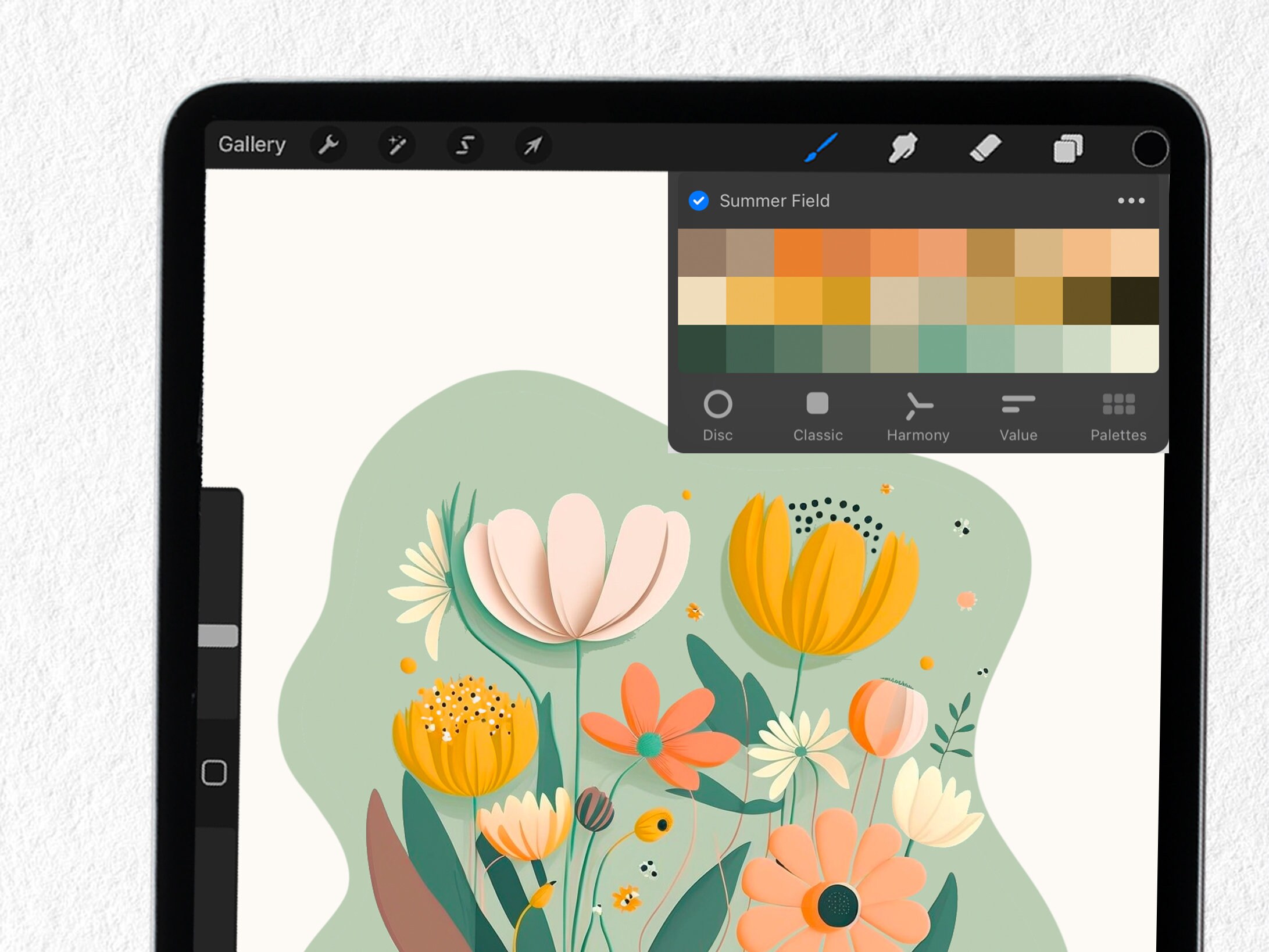 Procreate Color Palette Summer Season Color Scheme Branding Design ...