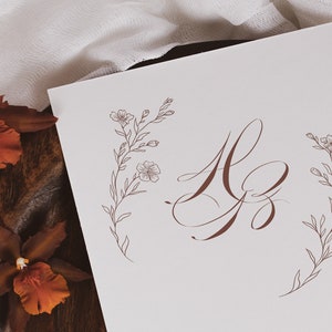 Custom Wedding Initial Logo Monogram Logo Jewellery Monogram Modern ...