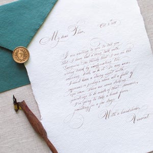 Handwritten Letter Writing Service Custom Calligraphy Service Wedding ...