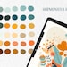 Procreate Color Palette Set Digital Art Palette Retro Boho Scheme ...