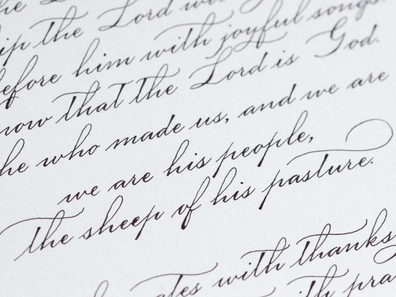 Psalm 100 Handwritten Bible Verse Wall Art Custom Christian - Etsy Canada