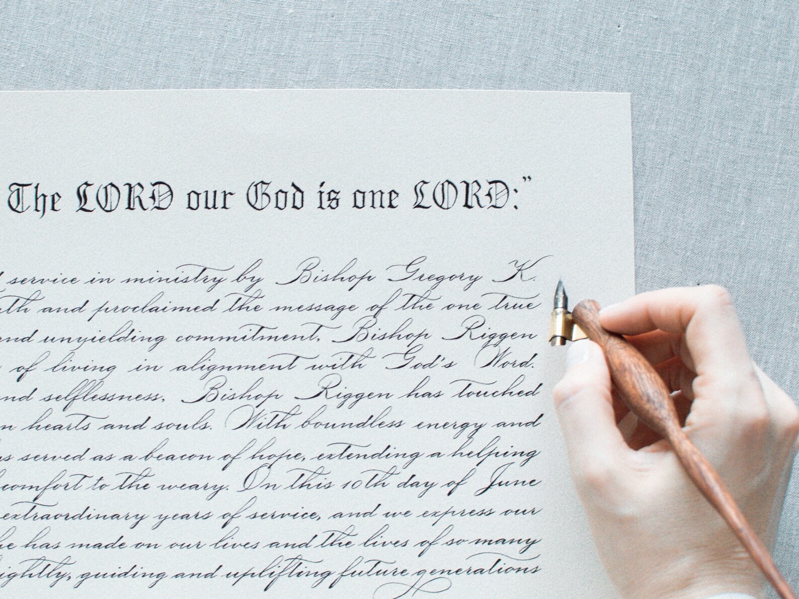 Custom Calligraphy Service Handwritten Historical Document Personal ...