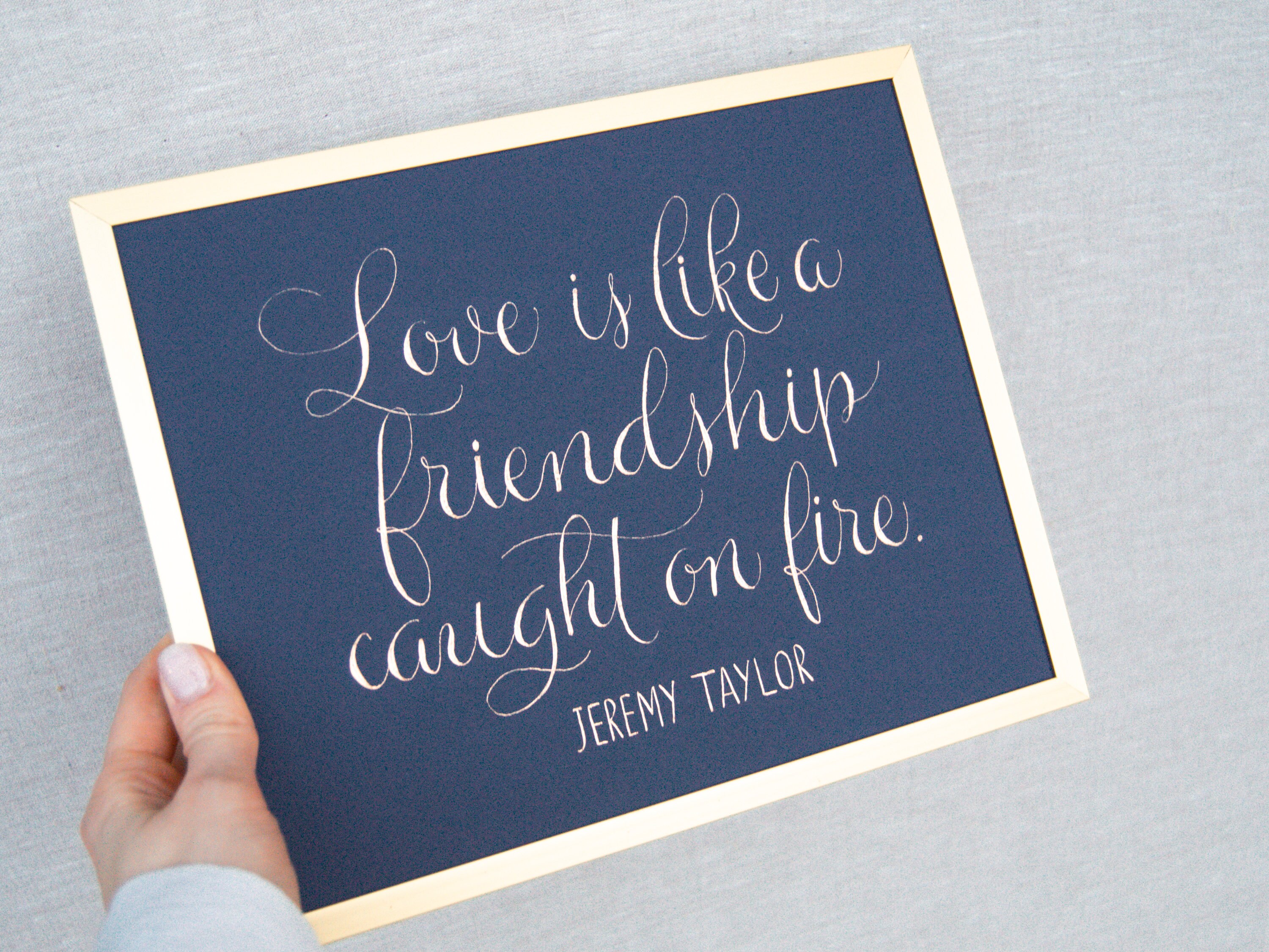 Custom Calligraphy Quote Personalized Calligraphy Citation Handwritten ...