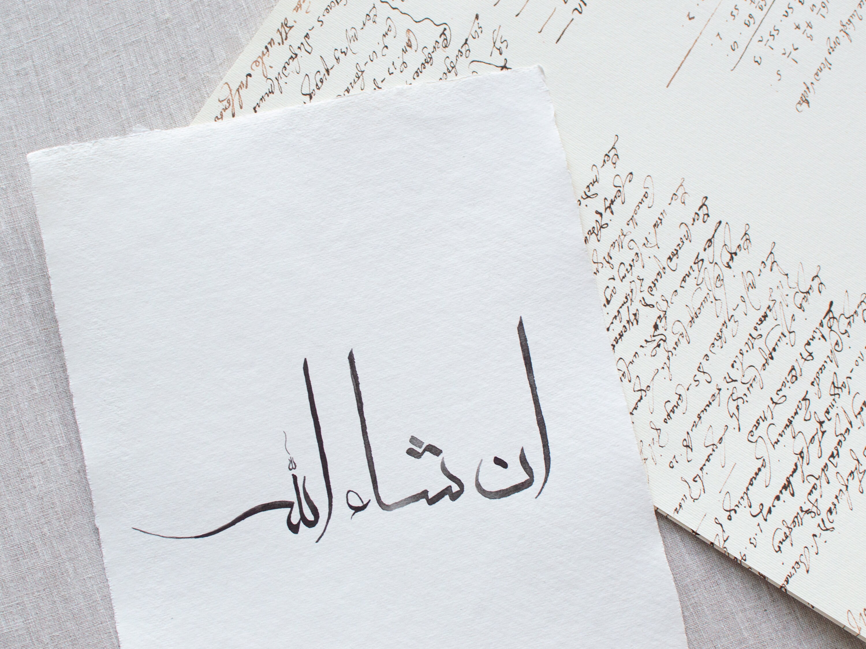 Arabic Calligraphy Art Custom Arabic Handwritten Calligraphy Watercolor ...