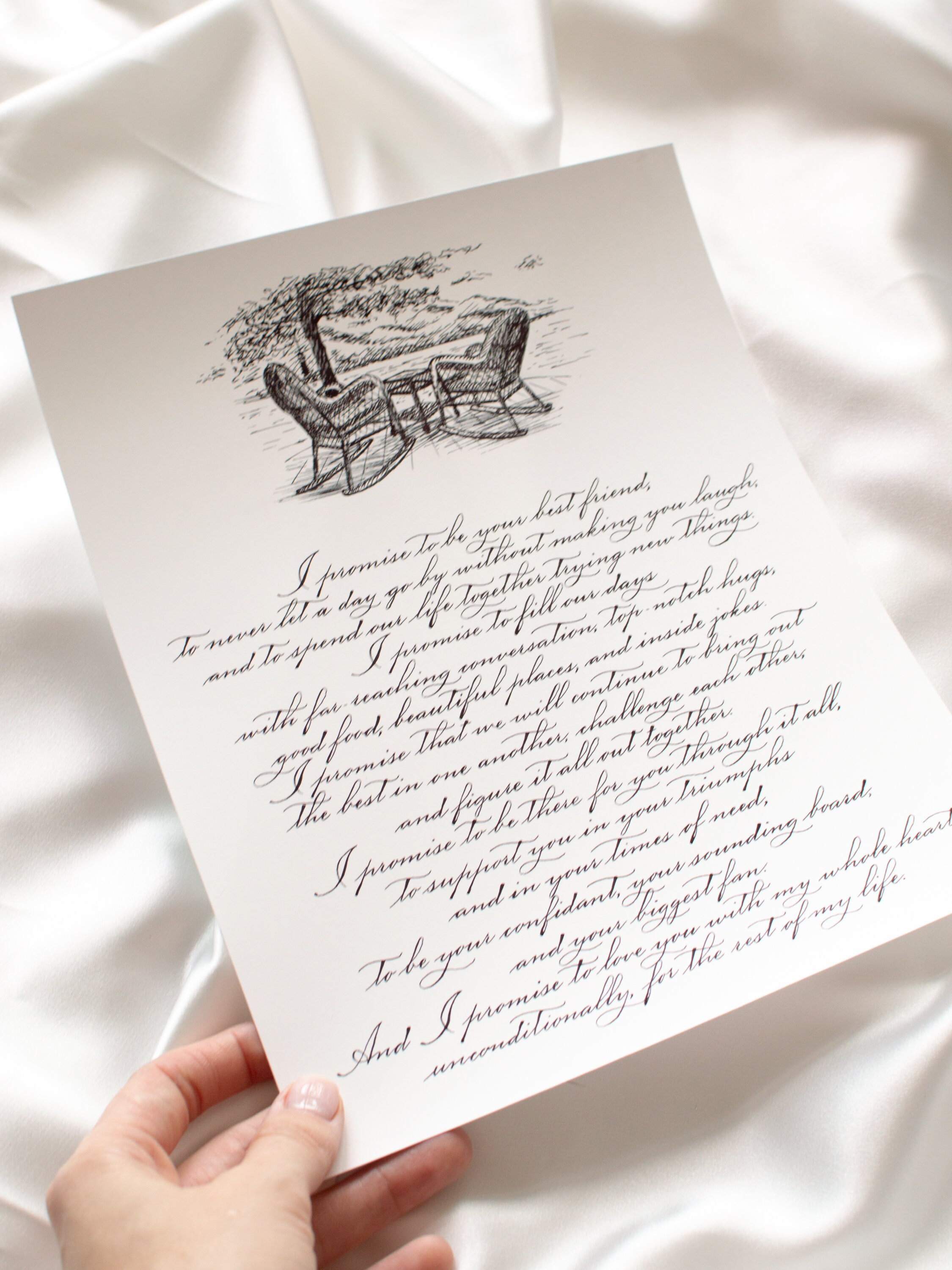 Custom Calligraphy Poster Handwritten Calligraphy Service - Etsy
