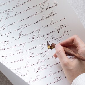 Custom Calligraphy Service Family Reminder Family Value House Motto ...