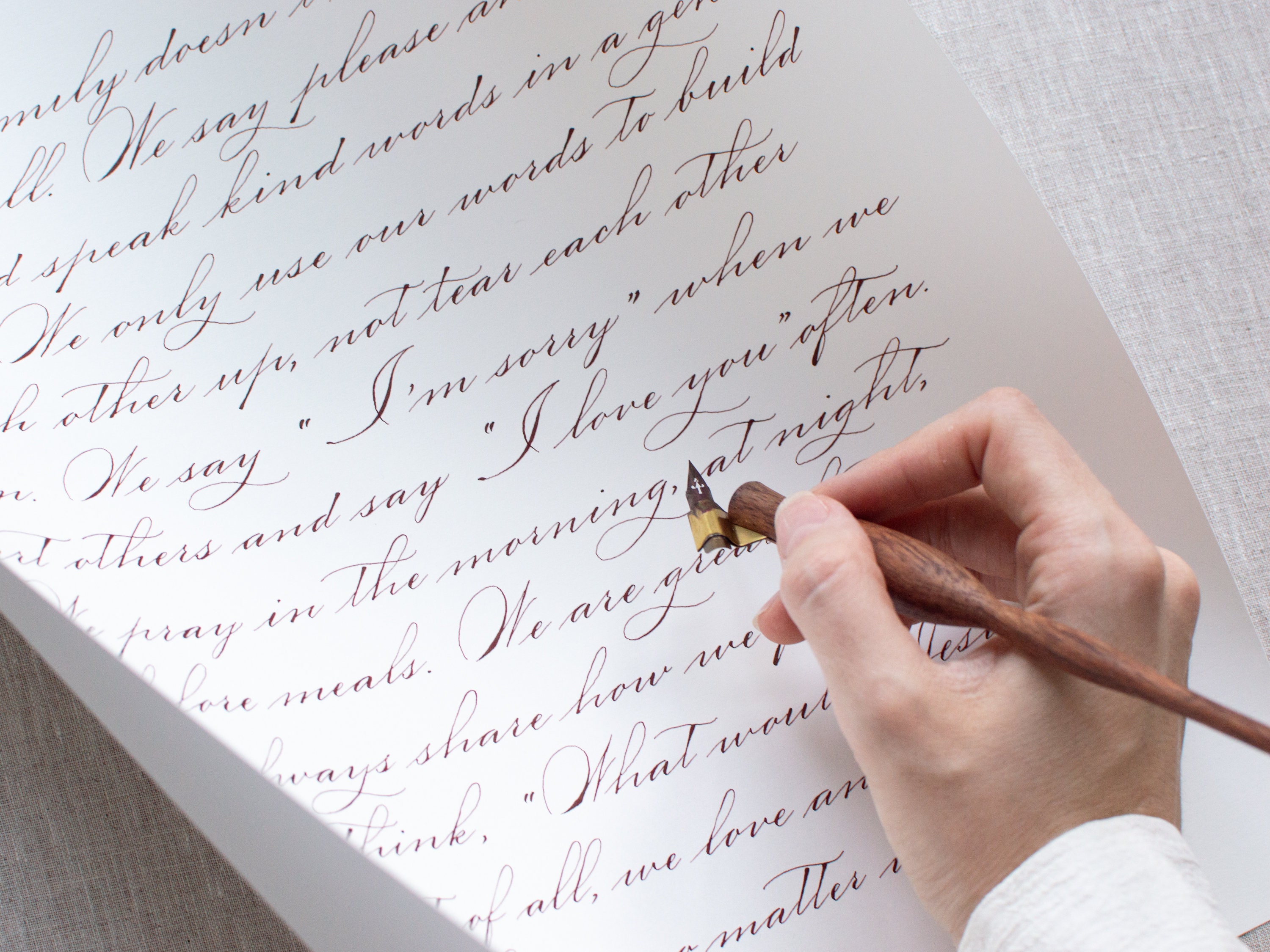 Custom Calligraphy Service Family Reminder Family Value House Motto ...