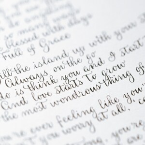 Custom Poem Print Calligraphy Quote Poetry Wall Art Personalized ...