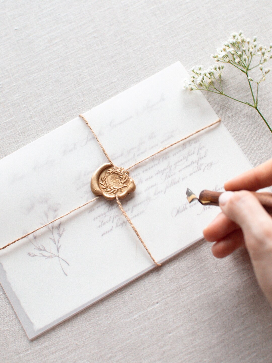 Custom Calligraphy Service Handwritten Thank You Card Gift to Say Thank ...