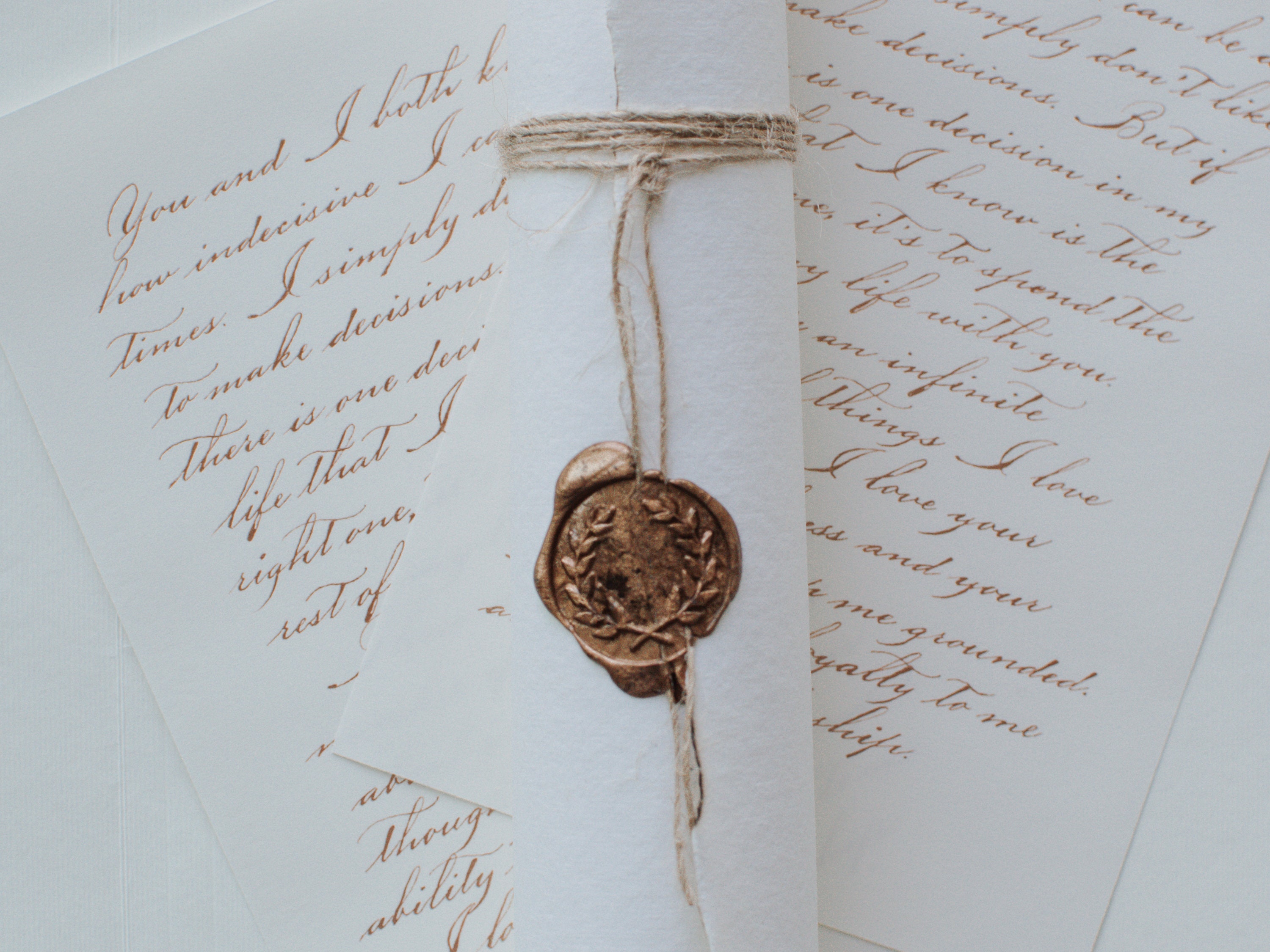 Medieval Scroll Love Letter Custom Calligraphy Handwritten Poem ...