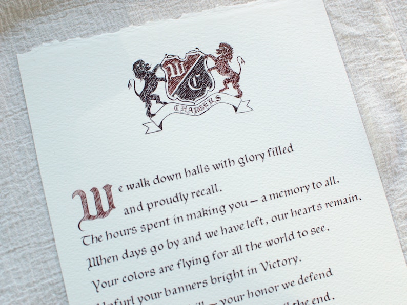 Custom Calligraphy Service Handwritten Song Letter Sketch Calligraphy ...