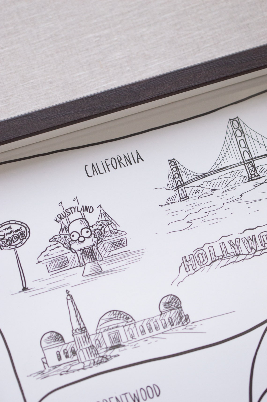 Personalized 50th Birthday Milestone Drawing Map Favorite Memory ...