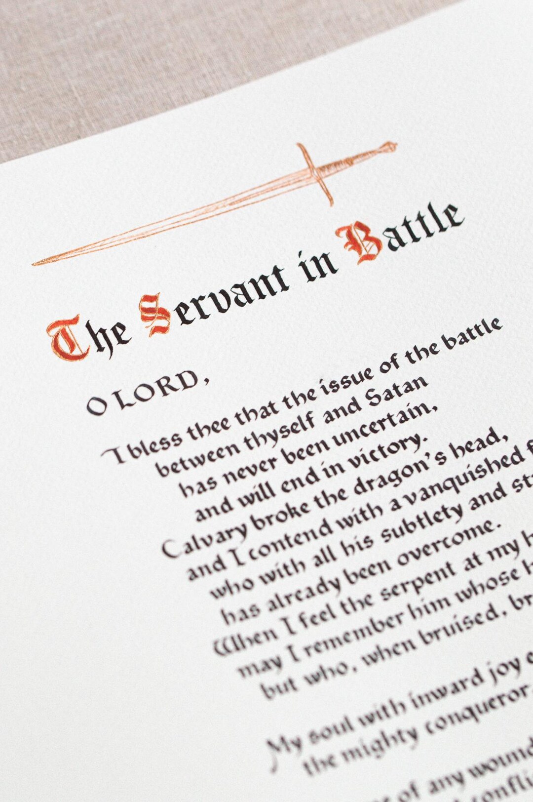 Handwritten Catholic Prayer Nicene Creed Custom Vintage Catholic ...